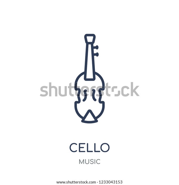 Cello Icon Cello Linear Symbol Design Stock Vector (Royalty Free ...