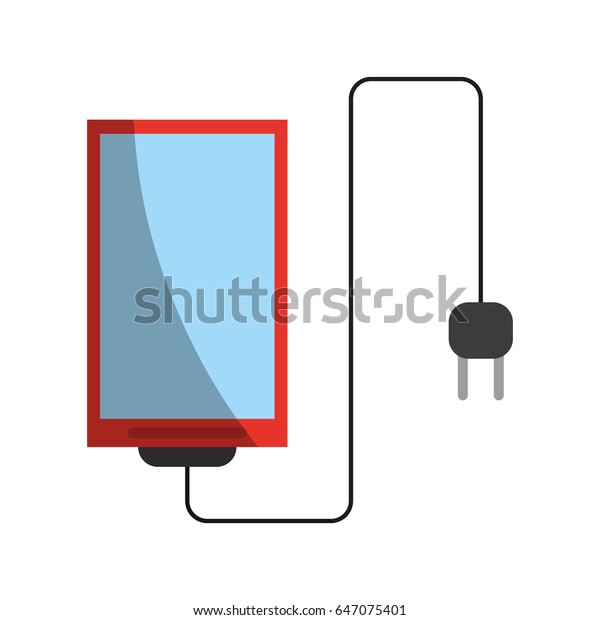 Cellphone Cord Plug Icon Image Stock Vector (Royalty Free) 647075401 ...
