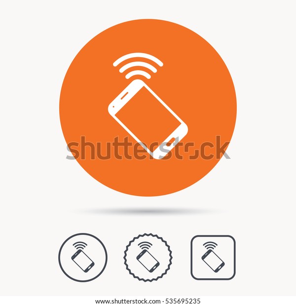 Cellphone Icon Mobile Phone Communication Symbol Stock Vector (Royalty ...