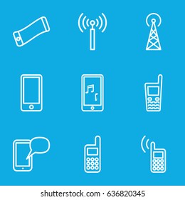 Cellular Icons Set Set 9 Cellular Stock Vector (Royalty Free) 636820345 ...