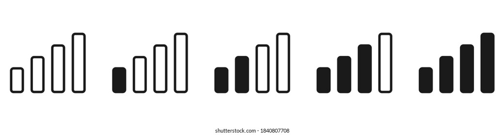 Cellular Signal Level Isolated Mobile Network Stock Vector (Royalty ...