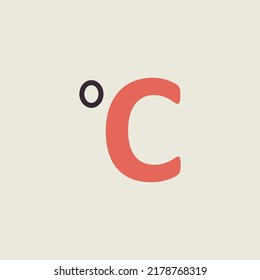 Celsius Degrees Vector Icon Meteorology Sign Stock Vector (Royalty Free ...