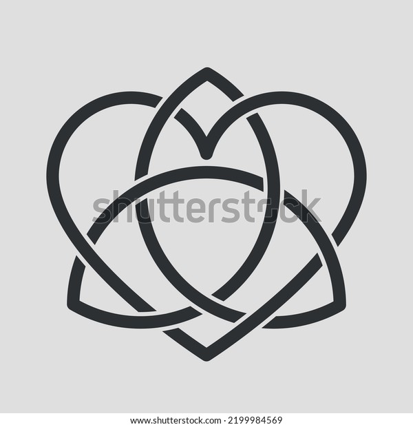 Celtic Heart Knot Logo Pagan Symbol Stock Vector (Royalty Free ...
