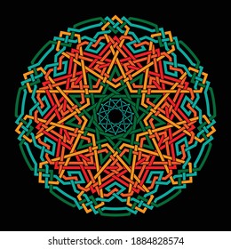 Celtic Star Hendecagram Vector Pattern Ornament Stock Vector (Royalty ...