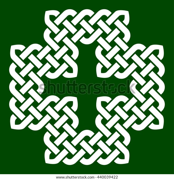 Celtic Style Cross Shape Knot Vector Stock Vector (Royalty Free ...