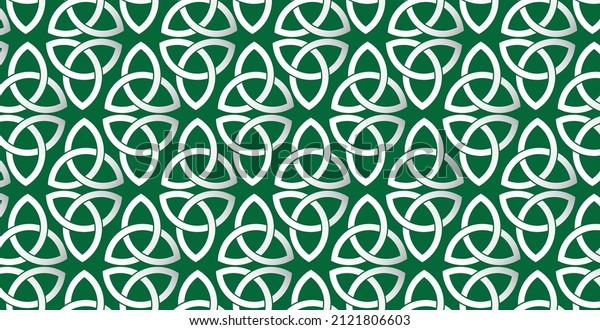 Celtic Triquetra Symbols Seamless Pattern Elegant 库存矢量图（免版税）2121806603 ...