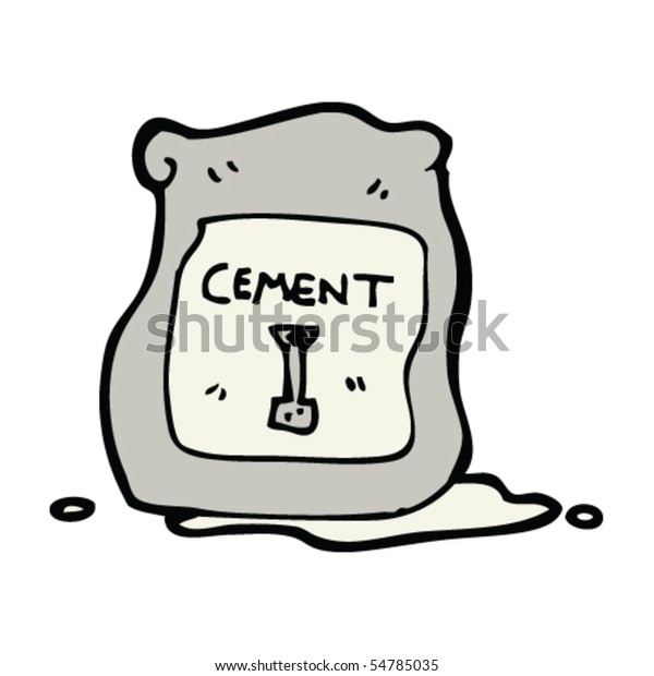 Cement Bag Cartoon Stock Vector (Royalty Free) 54785035
