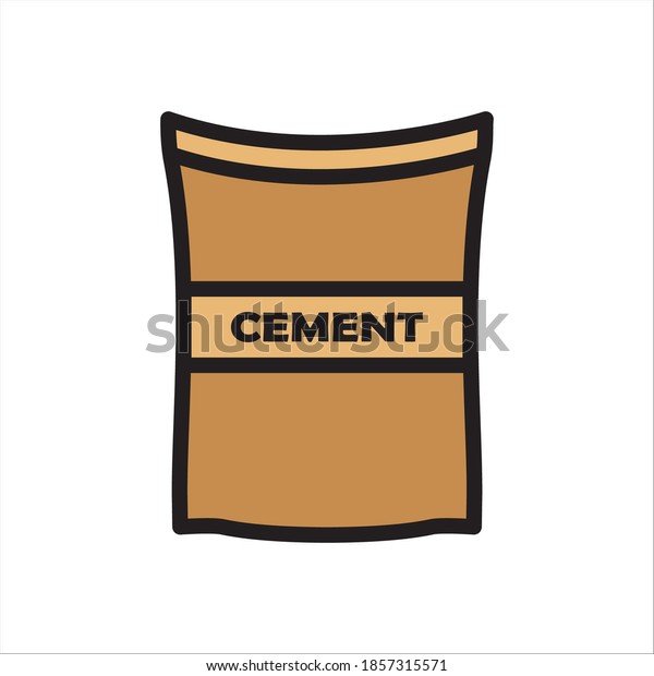 Cement Bag Icon Design Vector Logo Stock Vector (Royalty Free ...