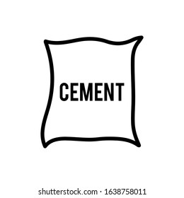 Cement Bag Icon Vector Trendy Stock Vector (Royalty Free) 1638758020
