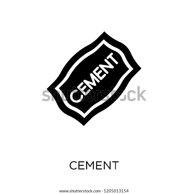 Cement Icon Cement Symbol Design Construction Stock Vector (Royalty ...