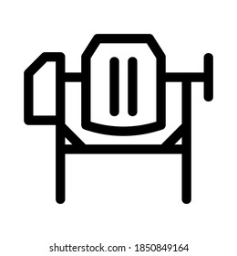 Cement Mixer Icon Logo Isolated Sign Stock Vector (Royalty Free ...