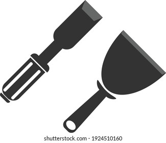Cement Trowel Icon Construction Trowel Icon Stock Vector (Royalty Free ...