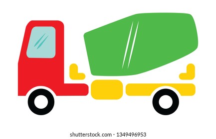 Cement Truck Vector Stock Vector (Royalty Free) 1349496953 | Shutterstock