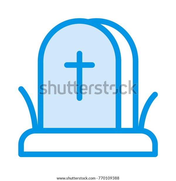Cemetery Cute Icon Stock Vector (Royalty Free) 770109388 | Shutterstock
