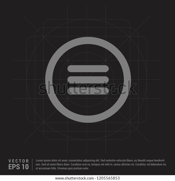Center Align Text Icon Black Creative Stock Vector (Royalty Free ...