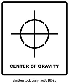 Center Gravity Packaging Symbol On Corrugated: vetor stock (livre de ...