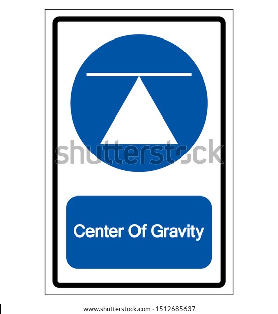 Center Gravity Symbol Signvector Illustration Isolated: เวกเตอร์สต็อก ...