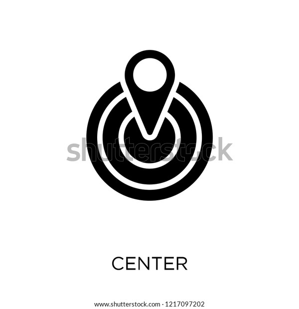 Center Icon Center Symbol Design Maps Stock Vector (Royalty Free ...