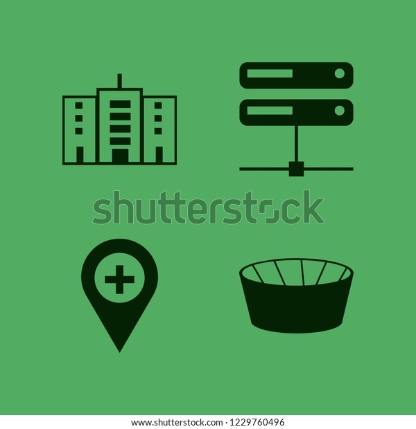 Center Icon Center Vector Icons Set Stock Vector (Royalty Free ...