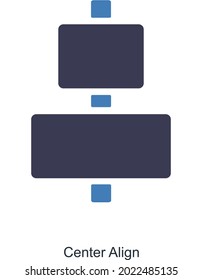 Center Middle Align Icon Concept Stock Vector (Royalty Free) 2022485135 ...