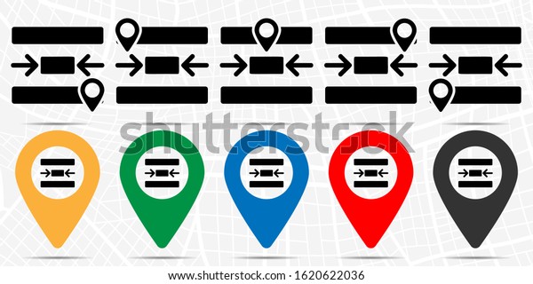 Center Text Icon Simple Glyph Vector Stock Vector (Royalty Free ...