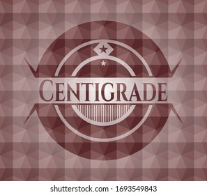 Centigrade Red Geometric Badge Seamless Stock Vector (Royalty Free ...