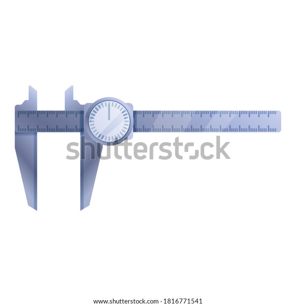 Centimeter Caliper Icon Cartoon Centimeter Caliper Stock Vector ...
