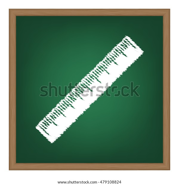 Centimeter Ruler Sign Flat Style Black Stock Vector (Royalty Free ...