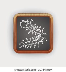 Centipede Doodle Stock Vector (Royalty Free) 307547039 | Shutterstock
