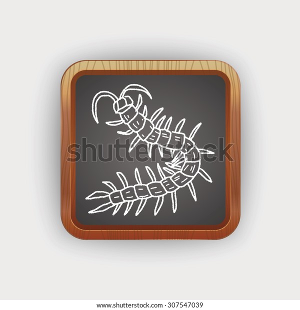 Centipede Doodle Stock Vector (Royalty Free) 307547039 | Shutterstock