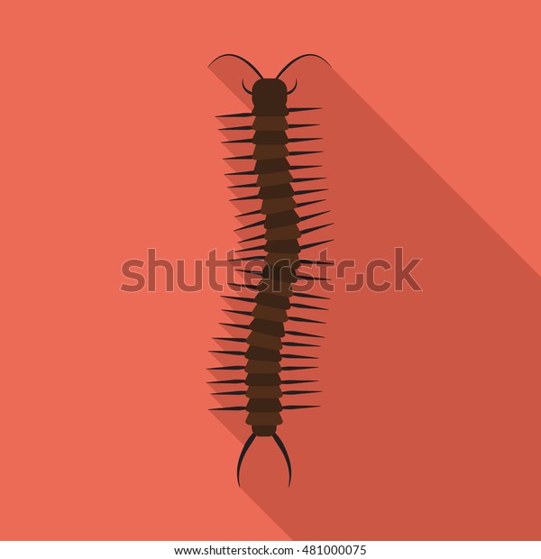 Centipede Flat Icon You Can Be Stock Vector (Royalty Free) 481000075 ...