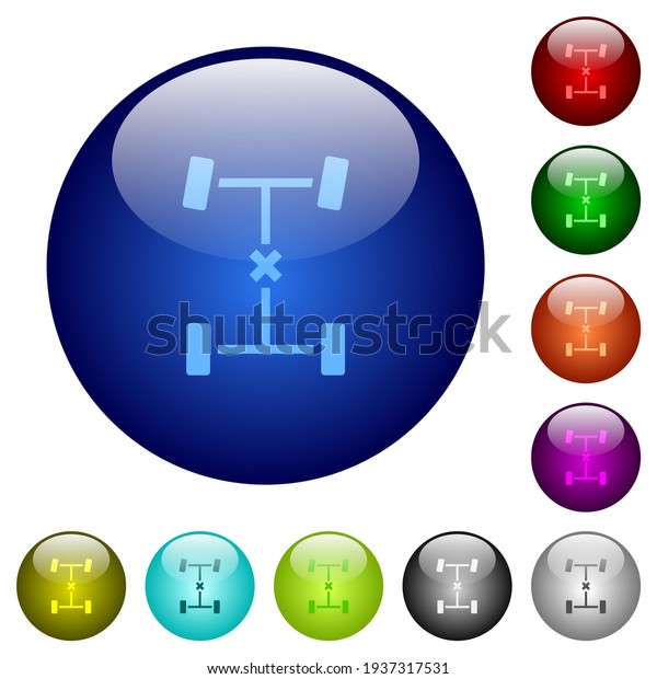 Central Differential Lock Icons On Round Stock Vector (Royalty Free ...