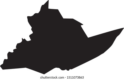 Centre County Map Pennsylvania State Stock Vector (Royalty Free ...
