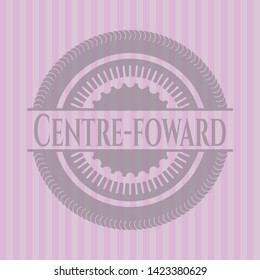 Centrefoward Realistic Pink Emblem Vector Illustration Stock Vector ...