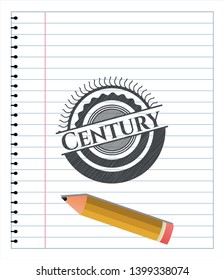 Century Draw Pencil Strokes Vector Illustration Stock Vector (Royalty ...