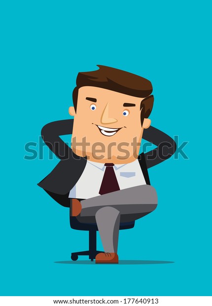 Ceo Sitting Chair Big Idea Vector Stock Vector (Royalty Free) 177640913 ...