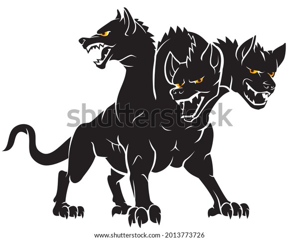 Cerberus Greek Mythical Creature Underworld Stock Vector (Royalty Free ...