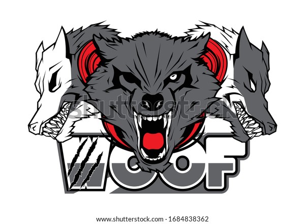 Cerberus Logo Design Illustration Cerberus Editable: vetor stock (livre ...