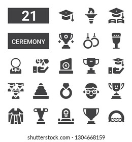 Ceremony Icon Set Collection 21 Filled: เวกเตอร์สต็อก (ปลอดค่าลิขสิทธิ์ ...