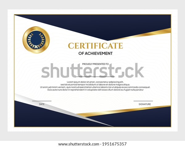 Certificate Background Design Template Graduation Appreciation Stock ...