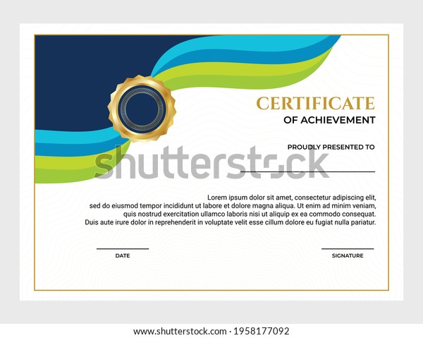 Certificate Background Design Template Graduation Appreciation Stock ...
