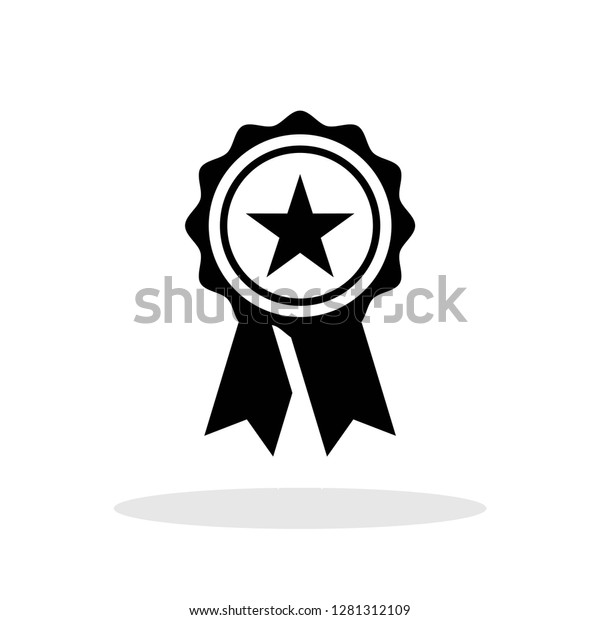 Certificate Badge Icon Flat Style Badge Stock Vector (Royalty Free ...