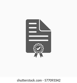 Certificate Certified Icon Stock Vector (Royalty Free) 577093342 ...