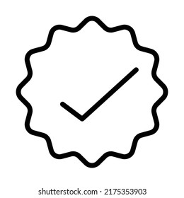 Certificate Outline Icon Vector Illustration Stock Vector (Royalty Free ...