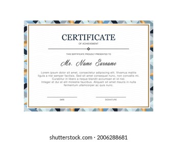 Certificate Vector Illustration Certificate Vector Card Stock Vector ...