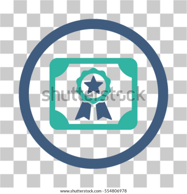 Certificate Vector Pictogram Illustration Style Flat Stock Vector ...