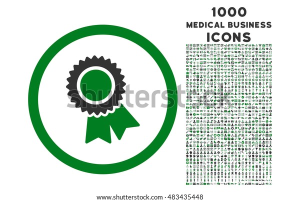 Certification Rounded Vector Bicolor Icon 1000 Stock Vector (Royalty ...