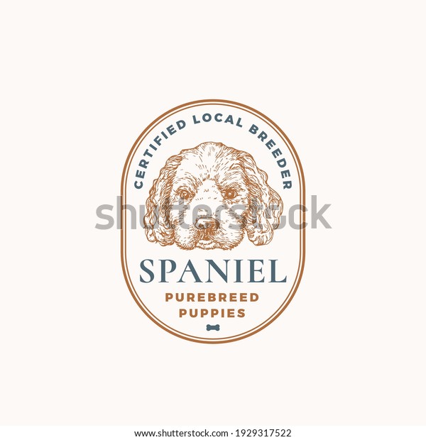 Certified Dog Breeder Frame Badge Logo Stock Vector (Royalty Free ...