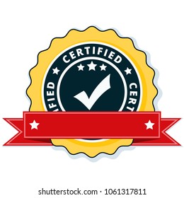 Certified Label Illustration Stock Vector (Royalty Free) 1061317811 ...