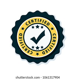 Certified Label Illustration Stock Vector (Royalty Free) 1061317904 ...